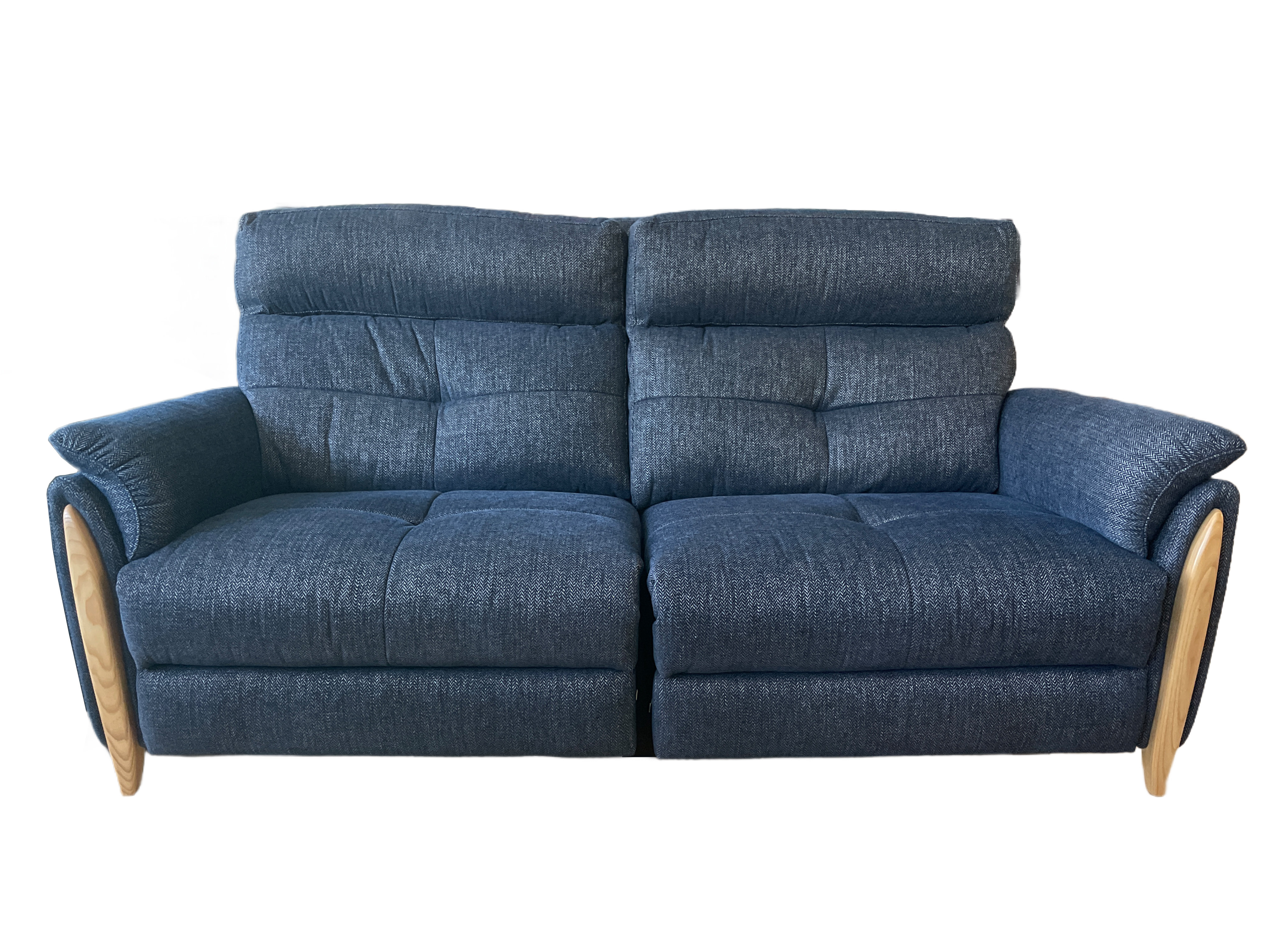 Blue oversized recliner store